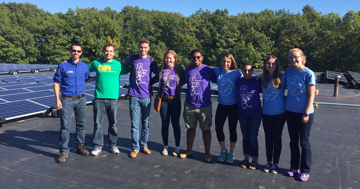 WPI Chapter of Engineers Without Borders Takes Solar Tour